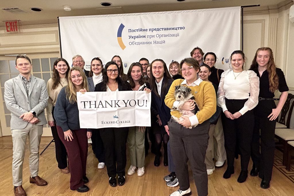 Eckerd College students gain rare access to UN officials from Ukraine ...